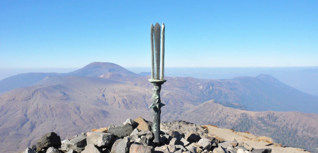 Place of descent of Ninigi-no-Mikoto from Heaven, Tahaharu town – most ...